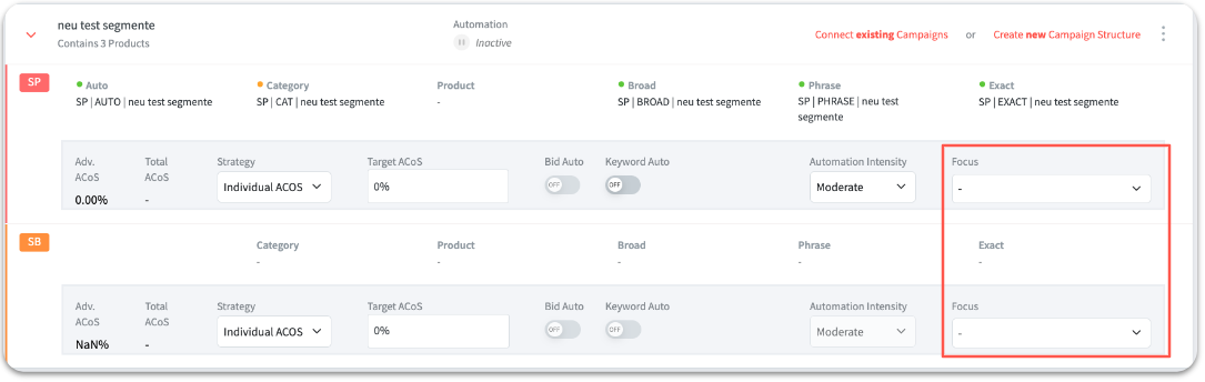 What is the focus? (Segment Management)